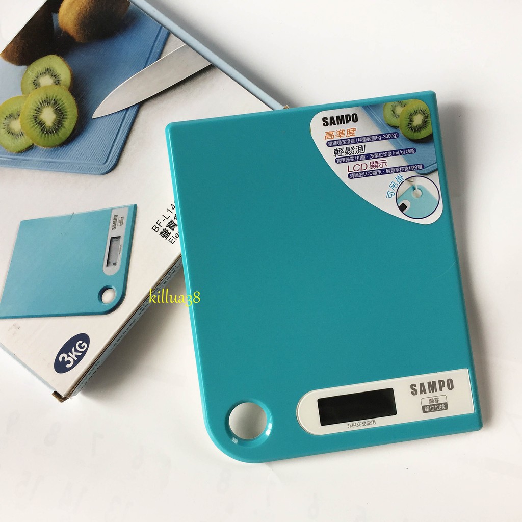 SAMPO 聲寶 食物料理秤 BF-L1403CL 5g-3kg 廚房秤 家用秤 電子秤 可吊掛 | 蝦皮購物