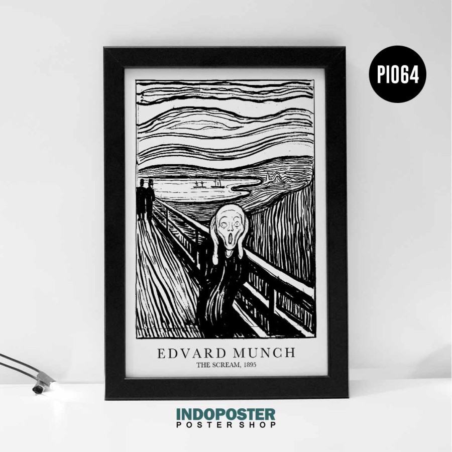 Edvard Munch The Scream 1895 經典名畫海報 | 蝦皮購物