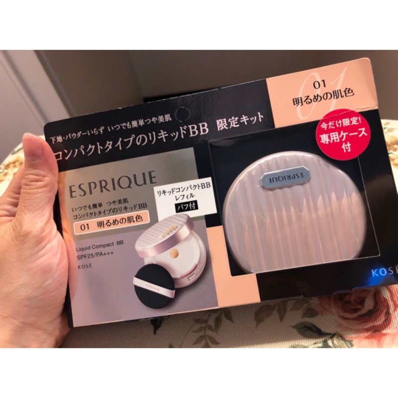 日本 kose 高絲 Esprique 丰靡美姬 液體 氣墊粉餅 bb氣墊 全新 現貨 附芯 | 蝦皮購物