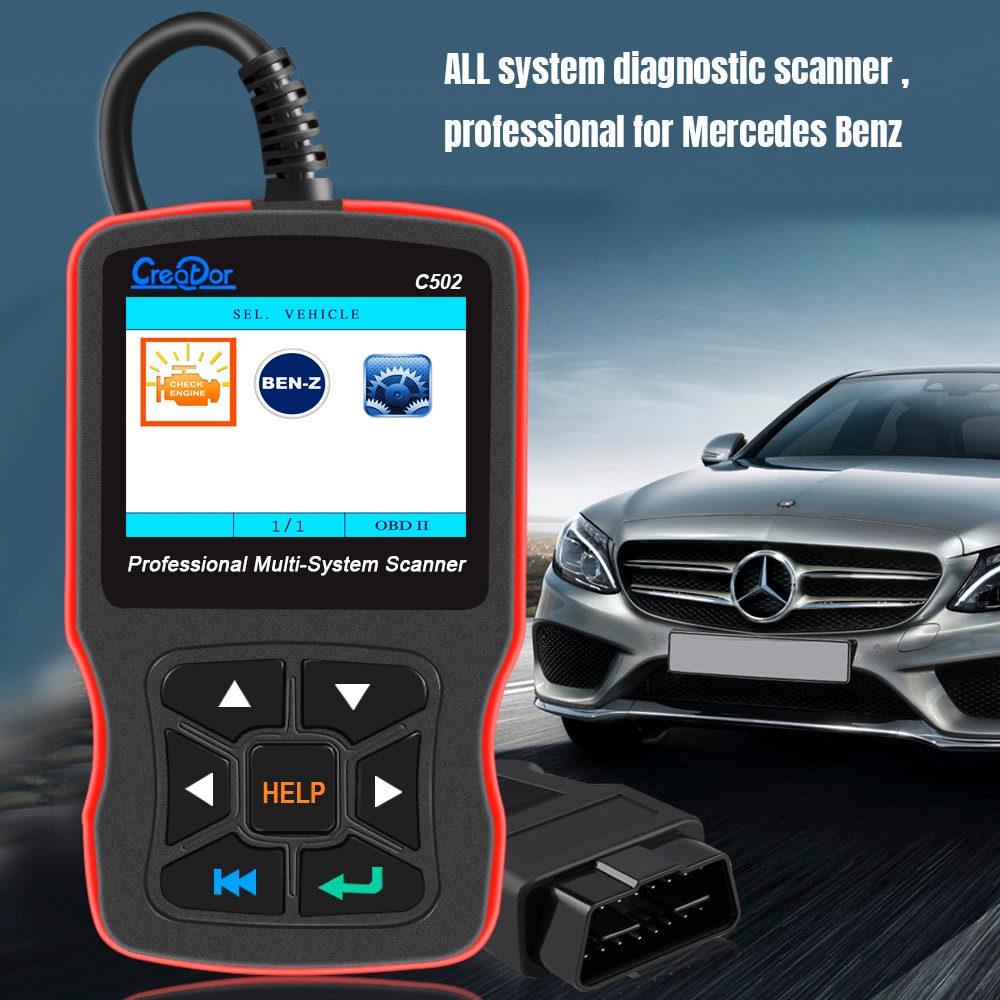 Creator C502 OBD 2 診斷工俱全系統自動診斷掃描儀專業梅賽德斯奔馳 W212 OBD2 掃描儀 | 蝦皮購物