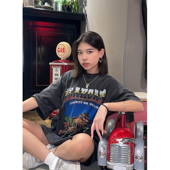 【TERRENCESTUDIO】絕版 最後一件Made extreme - 美式 做舊 水洗西部印花 T-shirt短T | 蝦皮購物