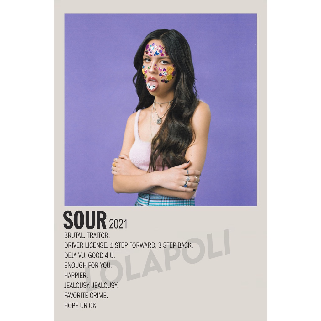 Sour Olivia Rodrigo 專輯封面海報 | 蝦皮購物
