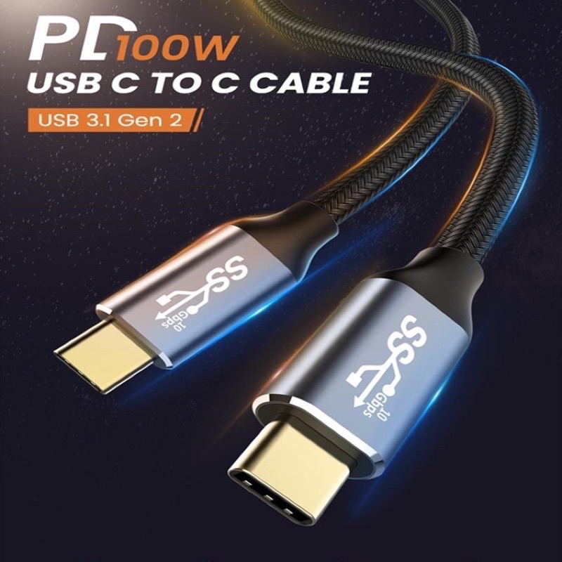 4K高清投屏線 1N62 Gen2 100W 10G Type-C PD3.1數據線 CC100 C3.1 JSSP | 蝦皮購物