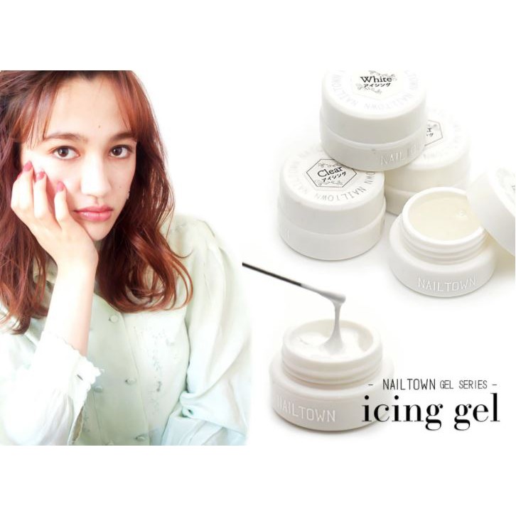 全新現貨 NAILTOWN Icing gel 3D 結冰膠 透明 白色 3g 日本 平價 凝膠 日本美甲代購 | 蝦皮購物