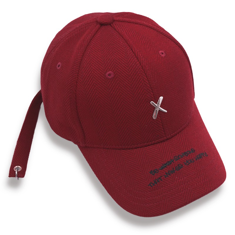XOTIC GEAR- Tweed Long Strap Cap 人字紋長帶帽 酒紅色 | 蝦皮購物