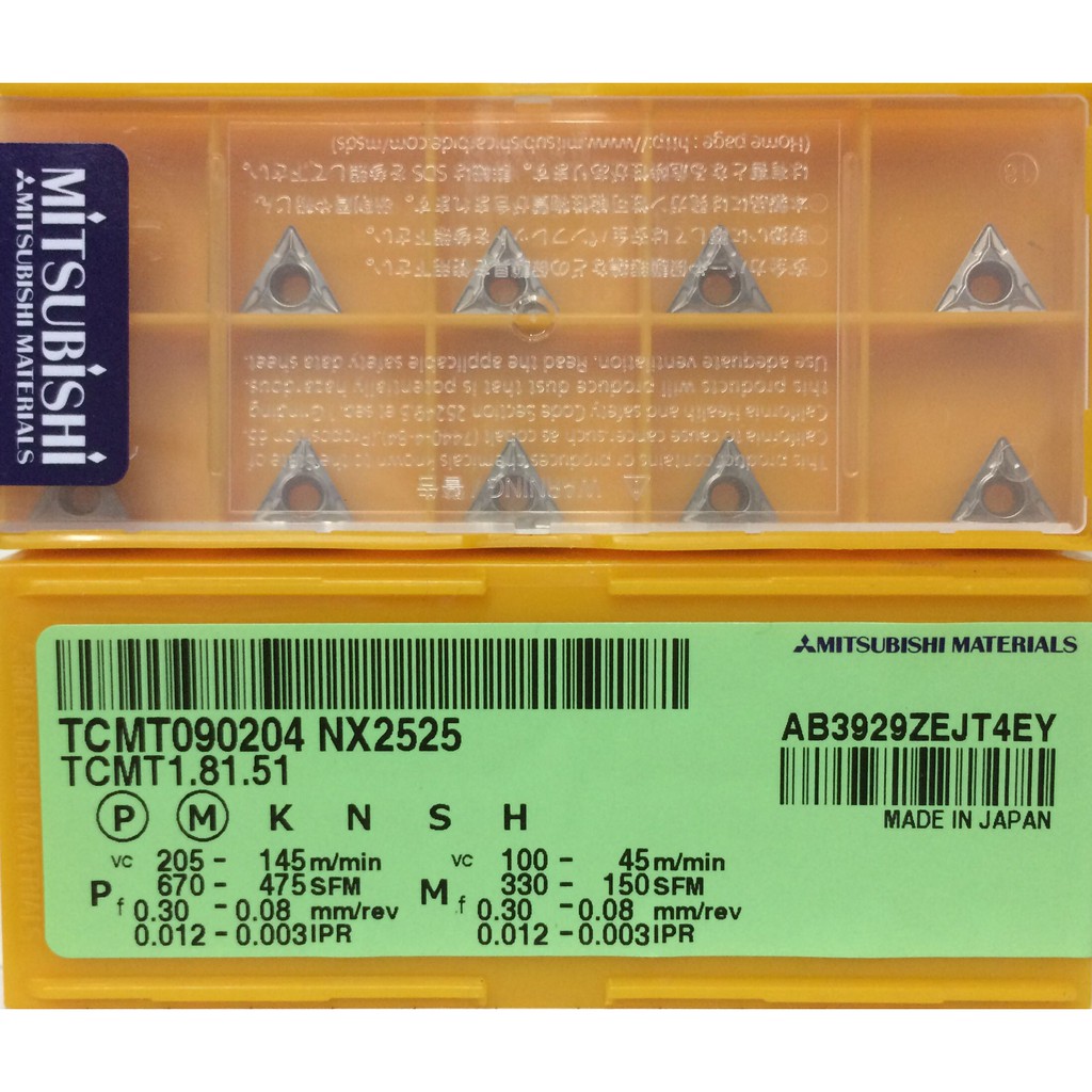 三菱Mitsubishi刀片 TCMT090204 NX2525 價格請來電或留言洽詢 | 蝦皮購物
