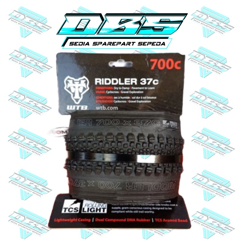 輪胎 WTB RIDDLER 700X37C TCS LIGHT FR 黑色 700C 37C 公路碎石 | 蝦皮購物