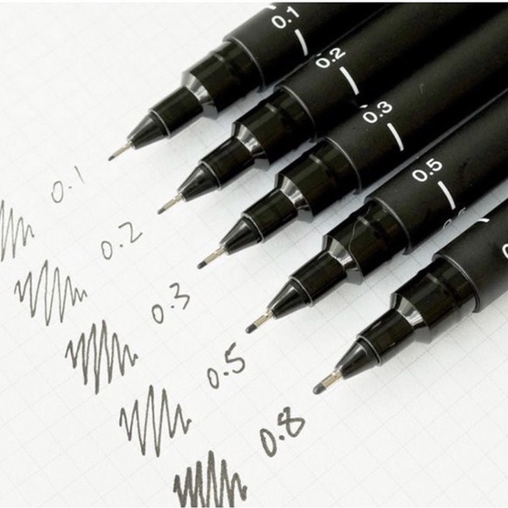 Uni 三菱 pin FINE LINE 代用針筆 代針筆 0.03mm 0.05mm 0.1~0.8mm【星星文具】 | 蝦皮購物