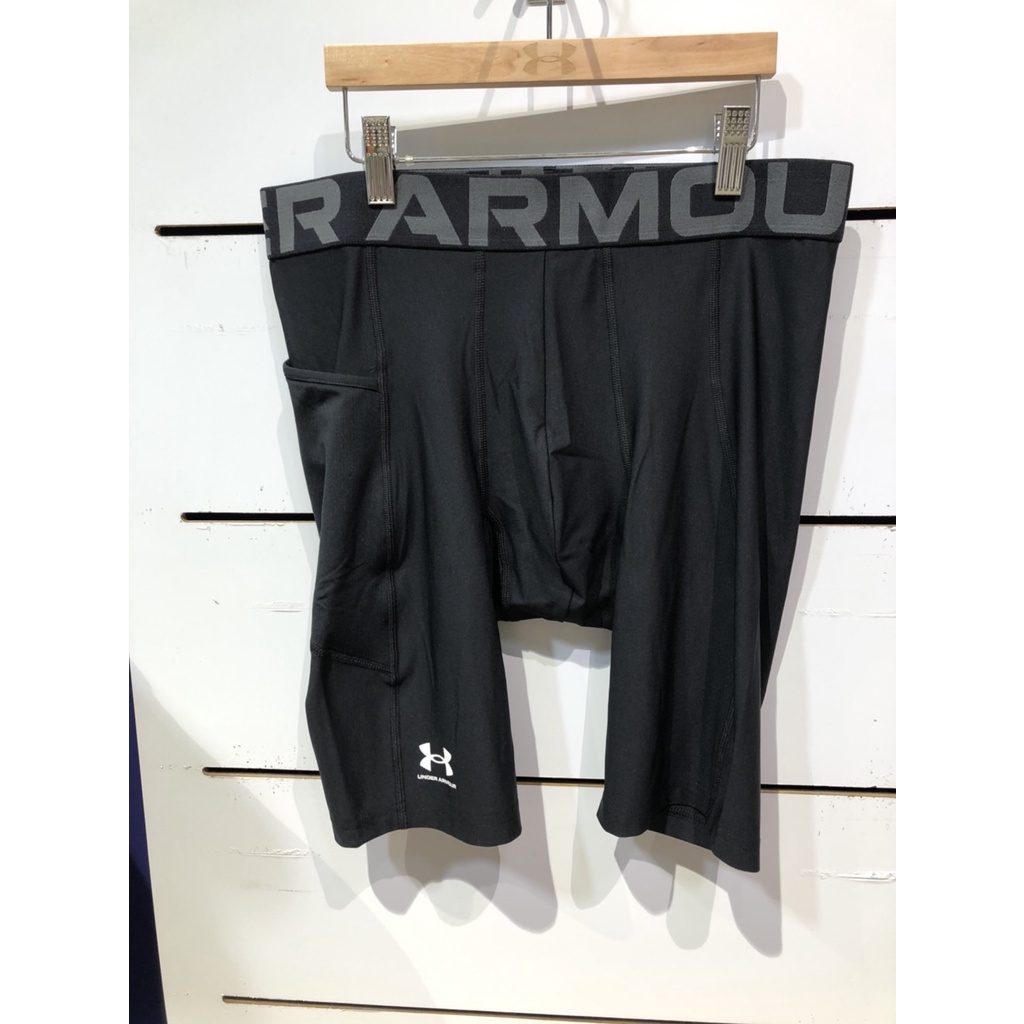 【UNDER ARMOUR】男款 HG Armour 9吋緊身短褲 黑色1361602-001 | 蝦皮購物