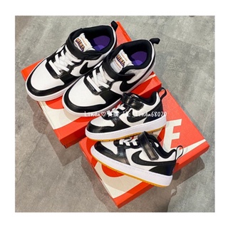 Linda ️代購 現貨 Nike Court 小熊貓 Dunk 黑白 運動鞋 童鞋 DN1229 DN1230 100 | 蝦皮購物