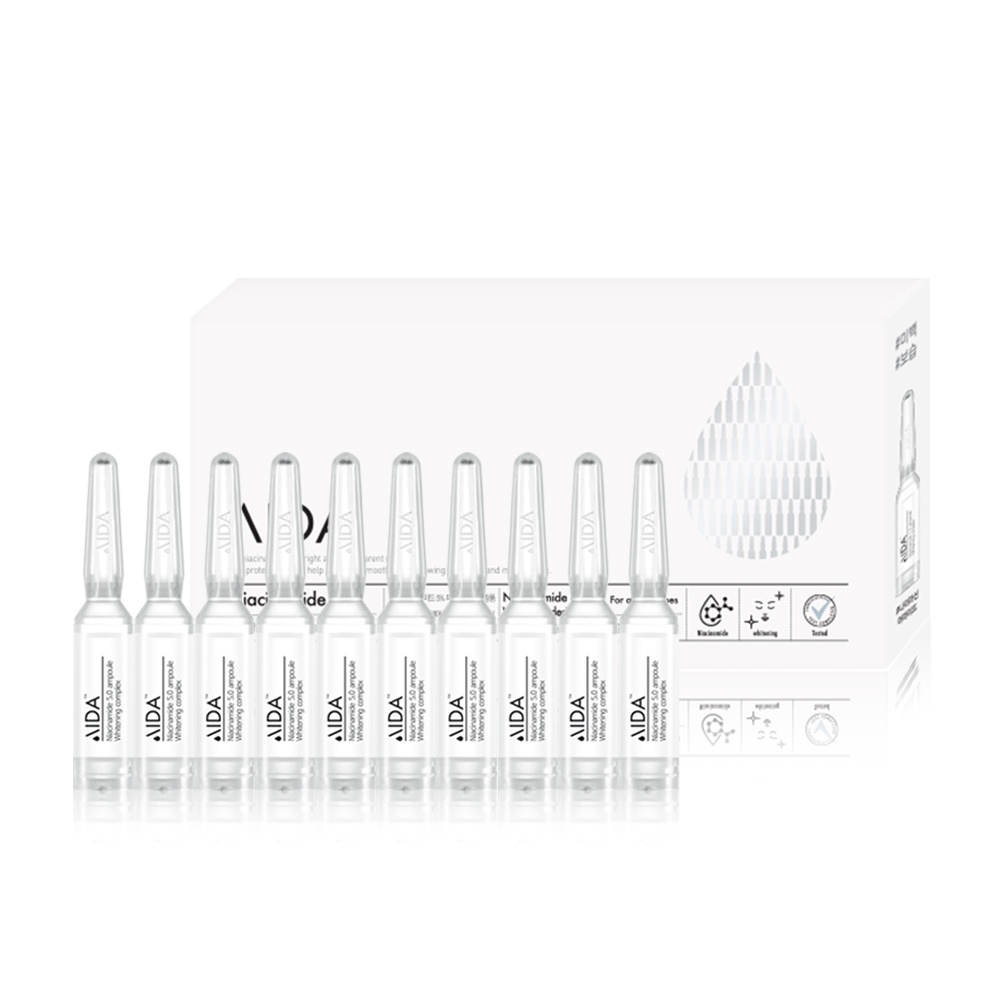 AIDA 煙酰胺 5.0 美白安瓿精華液 2ml × 10ea 韓國護膚提亮精華液發光毛孔護理控制 | 蝦皮購物
