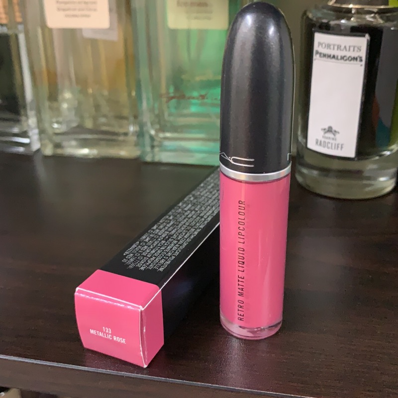 Mac 超霧感唇釉金屬版 Metallic Rose | 蝦皮購物