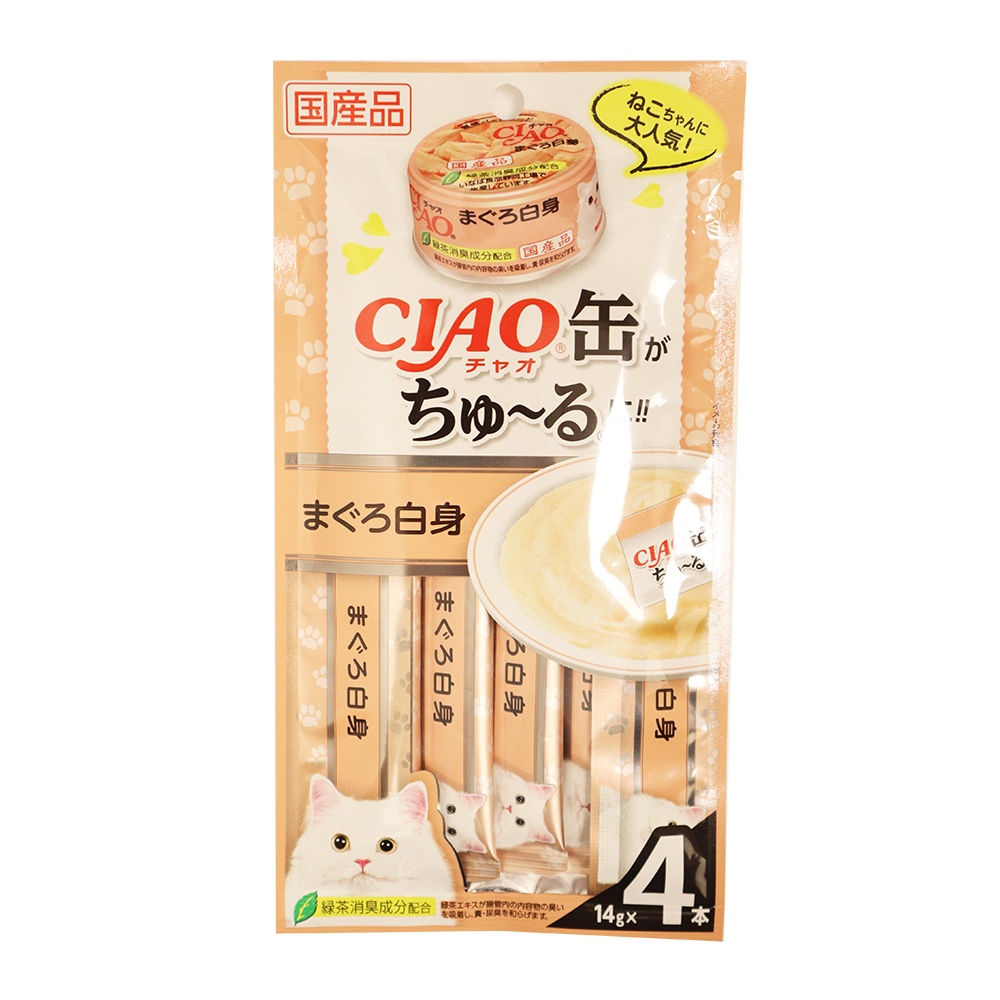 CIAO 啾嚕肉泥-旨定罐1號鮪魚 14g x4入【Donki日本唐吉訶德】 | 蝦皮購物