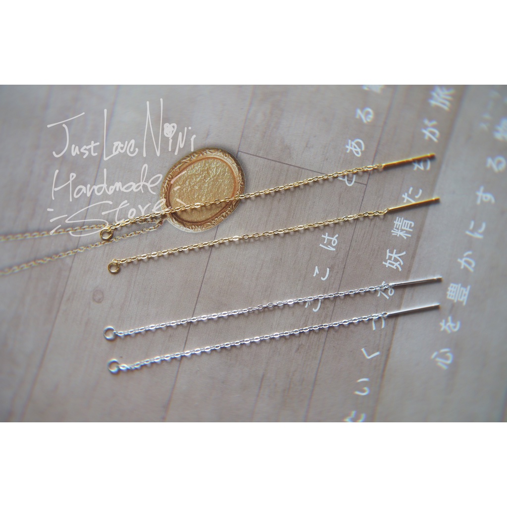 J.L.N.S925純銀系列 1.2mm粗扁O鍊帶針帶環耳線一對 | 蝦皮購物