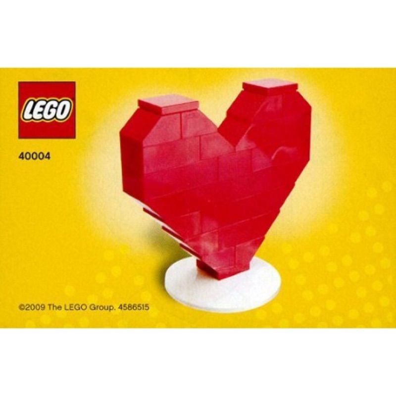 LEGO 愛心樂高 40004 告白神器 情人節禮物 男女適用 巧思小驚喜 情人節 全新 LEGO 絕版 出清 | 蝦皮購物
