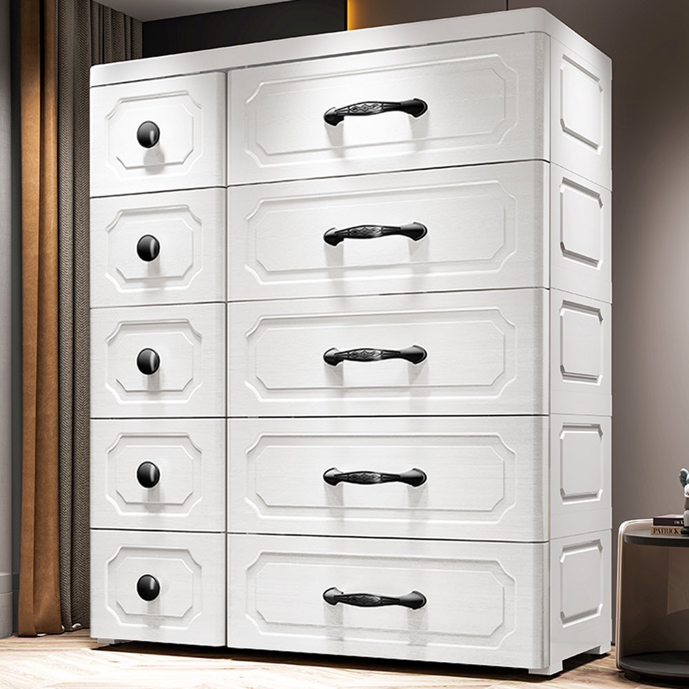 【AOTTO】75面寬大容量歐式附輪五層收納櫃(加大 加寬 收納 置物) | 蝦皮購物