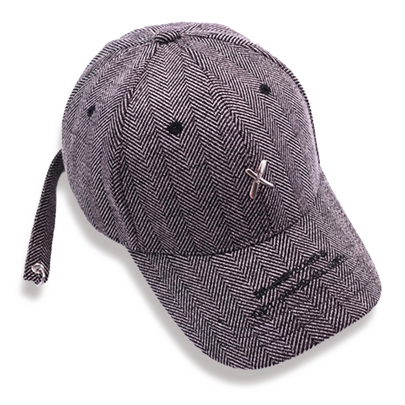XOTIC GEAR- Tweed Long Strap Cap 人字紋長帶帽 灰色 | 蝦皮購物
