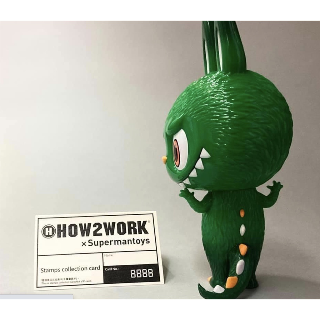 Zimomo Banner Green How2work labubu 超人限定 | 蝦皮購物