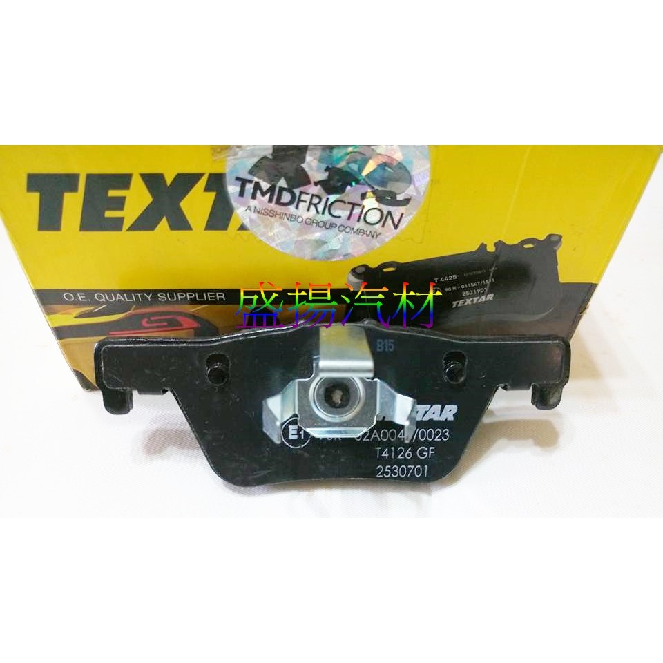 盛揚 德國 TEXTAR 正廠材質 後煞車來令片 BMW F20 F30 F34 F36 | 蝦皮購物
