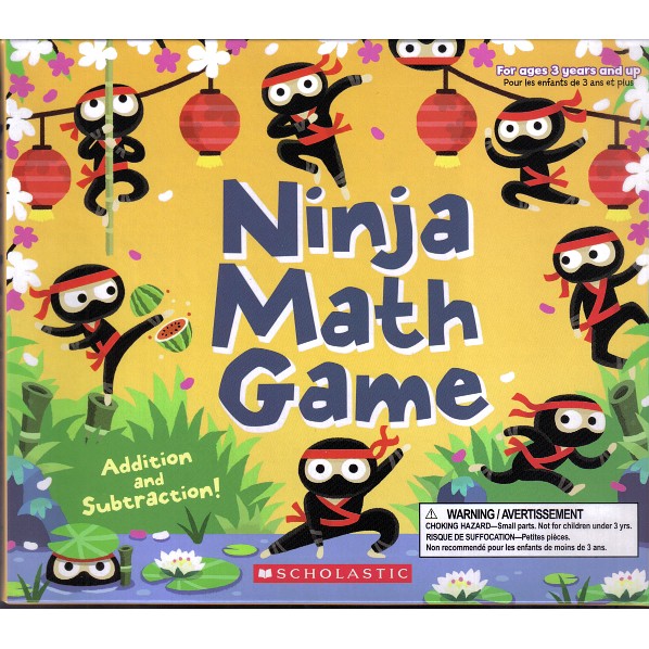 Ninja Math Game 忍者數學賓果遊戲 (數學桌遊) | 蝦皮購物