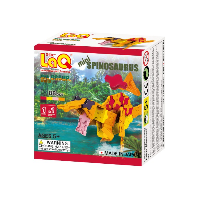 【LaQ】Q版棘龍 (88pcs) 日本製造立體3D拼接積木/益智玩具/台灣獨家代理 | 蝦皮購物