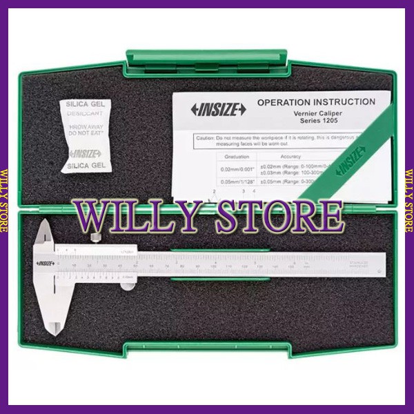 【WILLY STORE】 INSIZE 1205-150S 游標卡尺 150mm / 0.05mm | 蝦皮購物