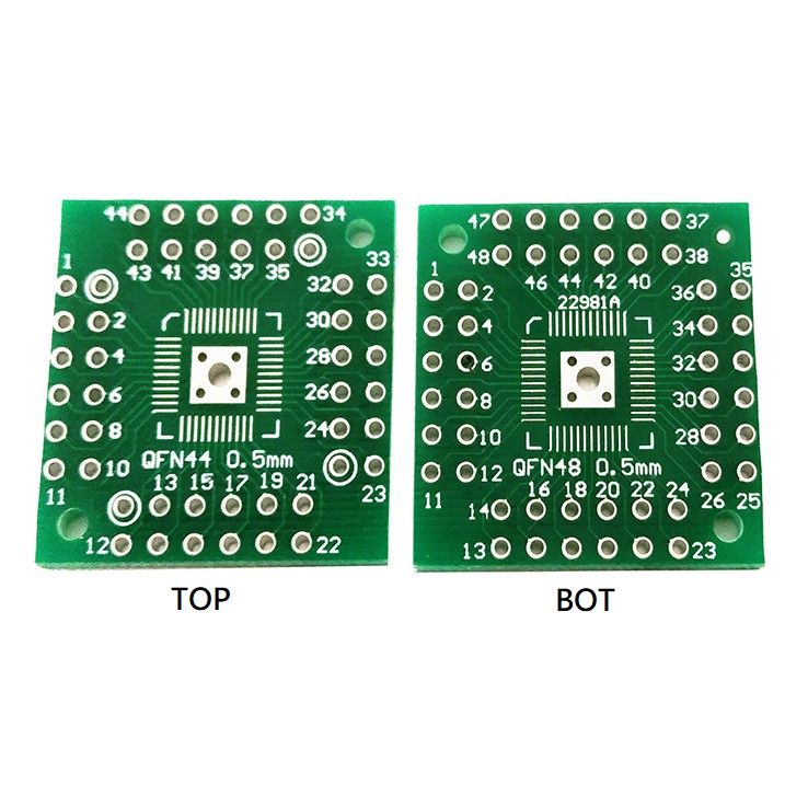 HTQFP QFN48 轉 DIP48 QFN44 0.5mm QFP48 QFP44 PQFP LQFP PCB轉接板 | 蝦皮購物