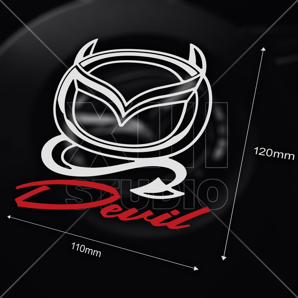 XIII_MAZDA Devil 馬自達 惡魔 車貼 | 蝦皮購物