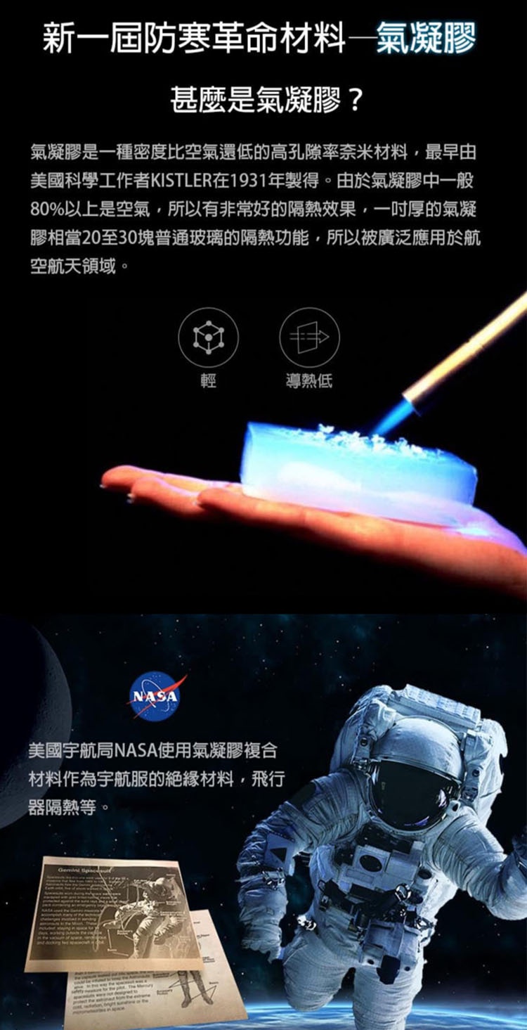 【現貨】Top Gun飛行夾克｜NASA氣凝膠飛行夾克｜高密度極輕薄氣凝材料膠｜抵禦零下低溫｜防水防風｜内置體感溫度計 | 蝦皮購物