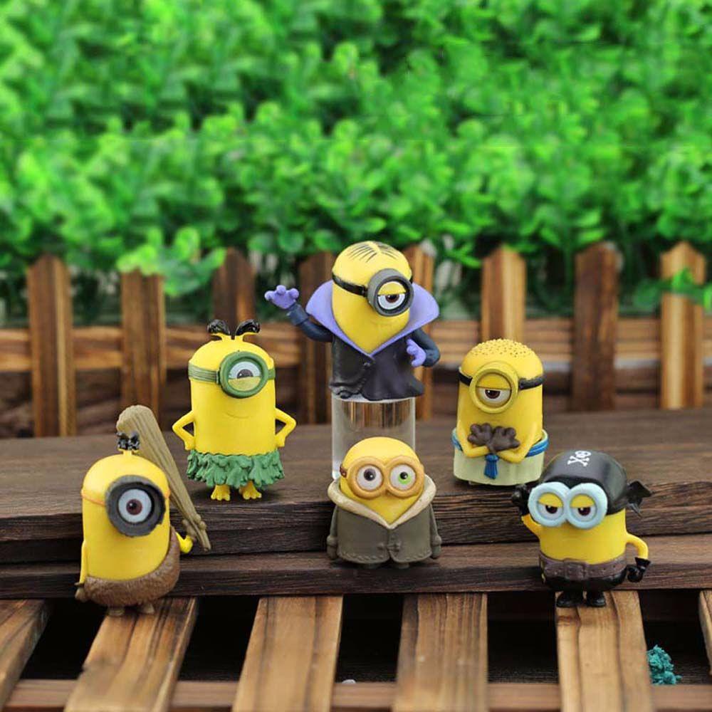 Daron Minions Miniatures Kawaii 收藏模型桌面裝飾品 Minioning PVC 動漫人物 | 蝦皮購物