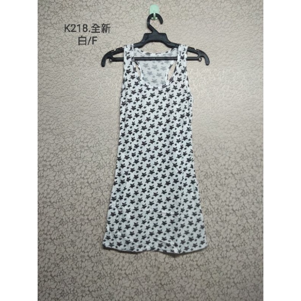 K218.全新 白/F 時尚無袖洋裝 背心裙 | 蝦皮購物