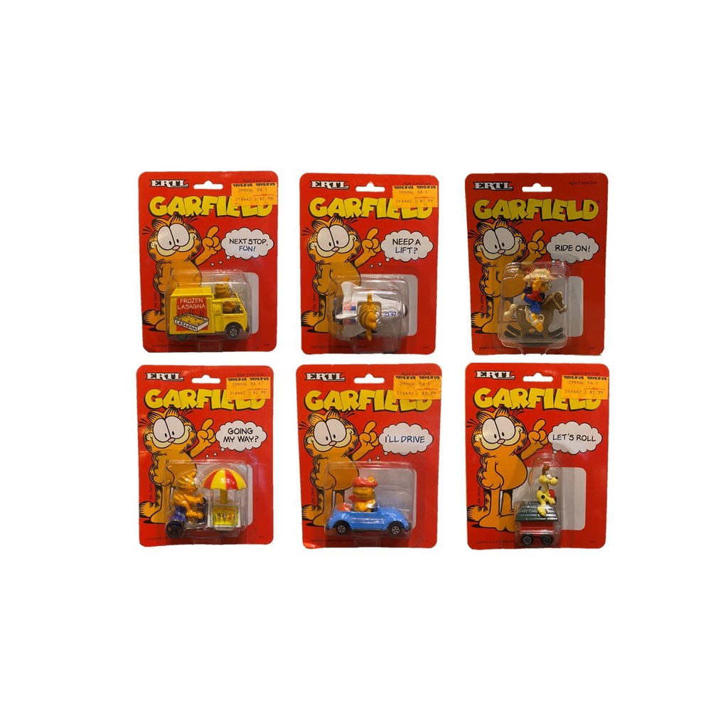 (REDKID TOY) 1990年 加菲貓 金屬車 吊卡 老玩具 | 蝦皮購物