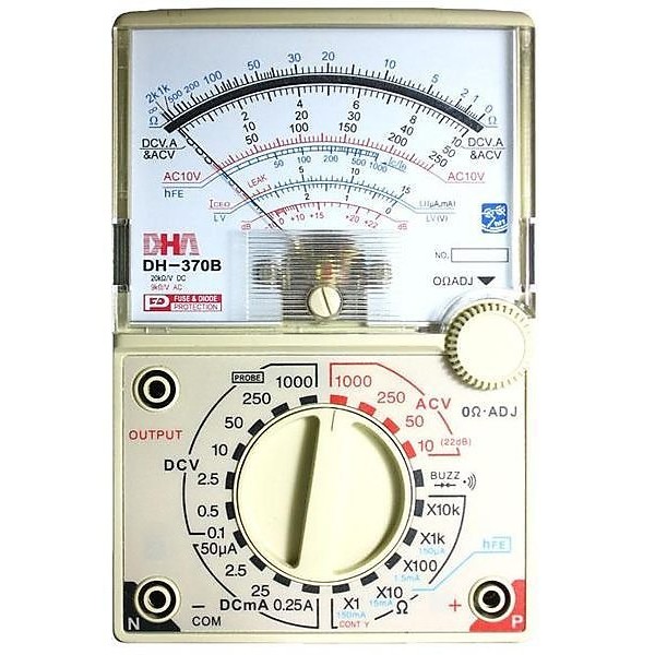 【DHA｜DH-370B】指針式三用電錶｜導通蜂鳴 電池測試 儀錶 公司貨 | 蝦皮購物