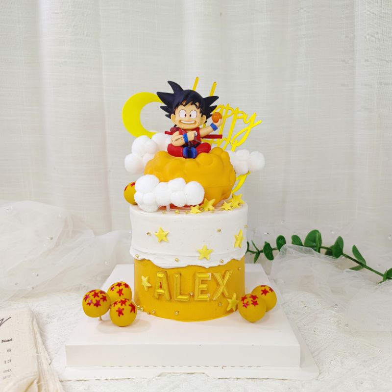 【yami_cake】台北客製化蛋糕 網美蛋糕 台北 中正 萬華 生日 慶生 奶油霜蛋糕 七龍珠 孫悟空 龍珠 | 蝦皮購物