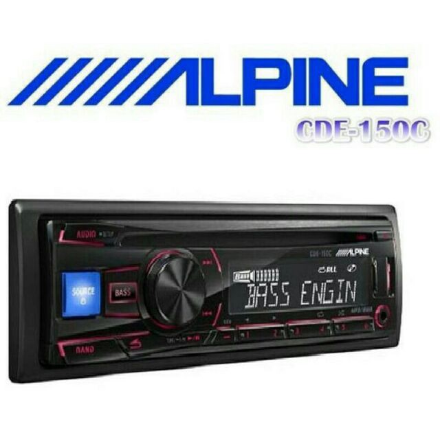 ALPINE CDE-150C CD MP3 USB AUX FM AM 主機 | 蝦皮購物
