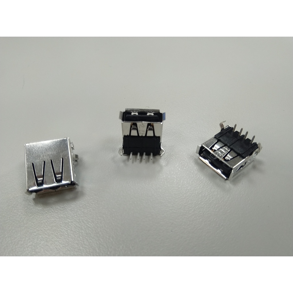 USB 2.0 A Type 4 Pin 連接器 Female母 Connector Right Angle DIP長腳 | 蝦皮購物