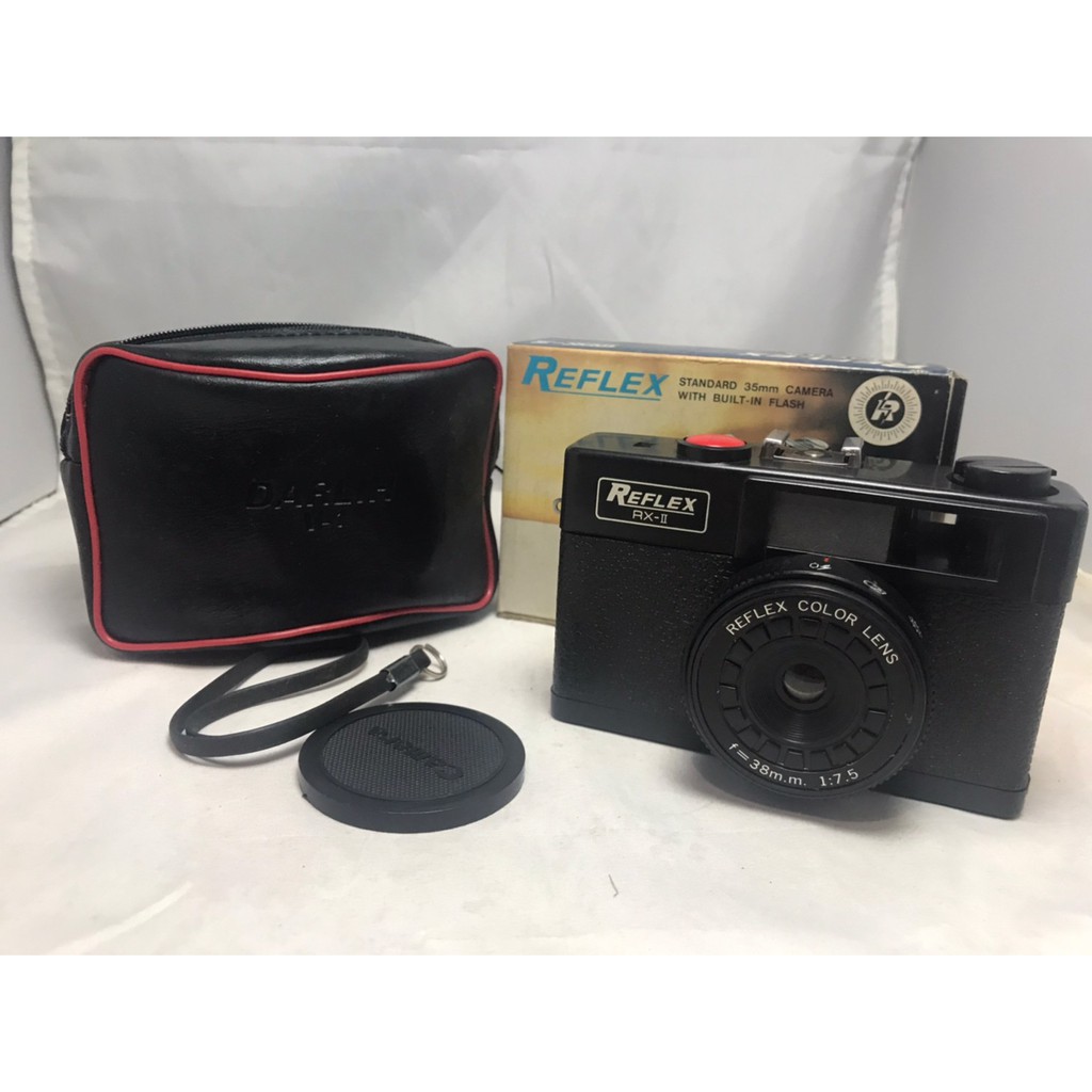 [老傑雜賣]底片相機/REFLEX RX-II / 135底片 /全機械/免電池/黑機/紅鈕/ | 蝦皮購物