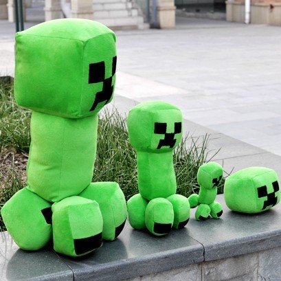 麥塊 我的世界 minecraft JJ怪公仔 苦力怕 毛絨 玩具 手機鏈 兒童玩具 | 蝦皮購物