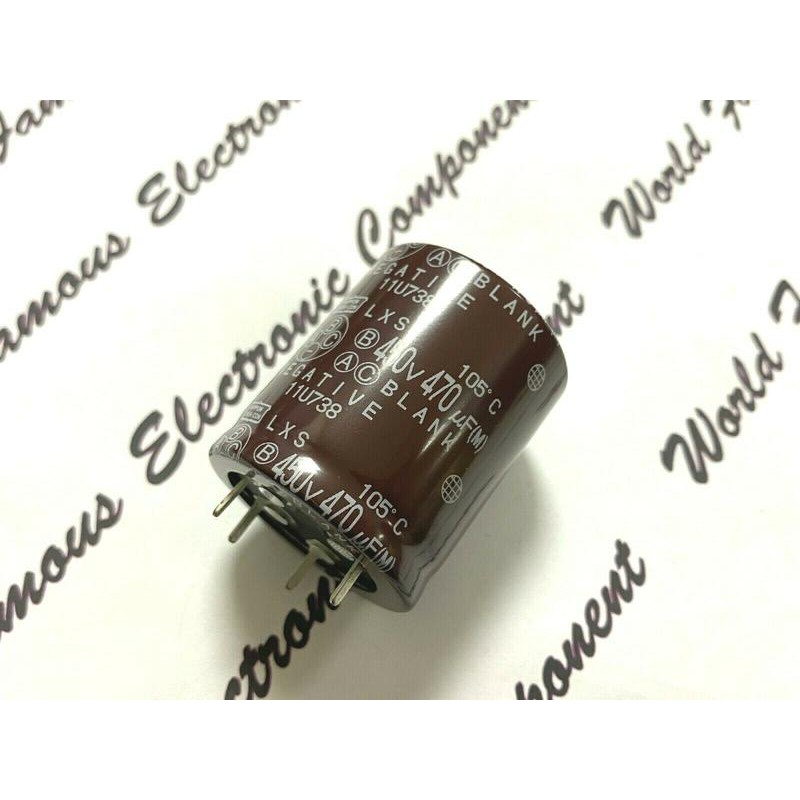 1個 - NIPPON 470uF 450V LXS 4PIN NEGATIVE 牛角型 電解電容 | 蝦皮購物