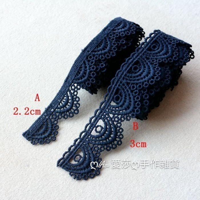 《iAsa愛莎の》手作材料 花邊輔料深藍/白/綠色水溶半圓刺繡花邊diy裙邊旗袍裝飾服裝輔料 | 蝦皮購物