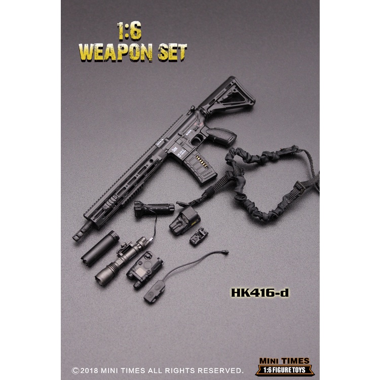 陽光 MINITIMES 1/6兵人模型 玩具配件 HK416 模型槍 | 蝦皮購物