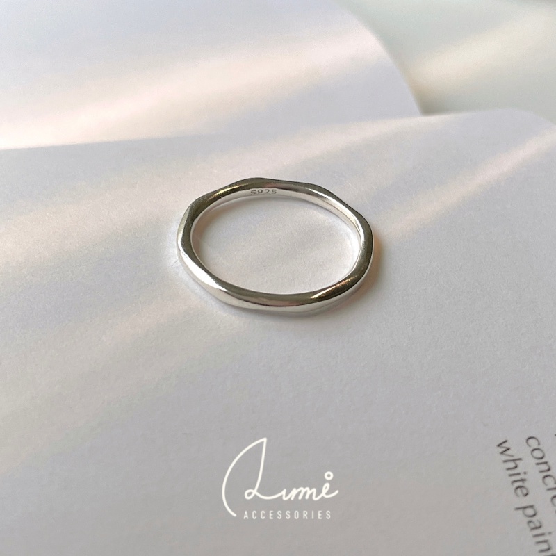 [ALUMI] 現貨-光刻銀戒｜S925純銀 多切面菱形 戒指 簡約時尚 細戒 | 蝦皮購物