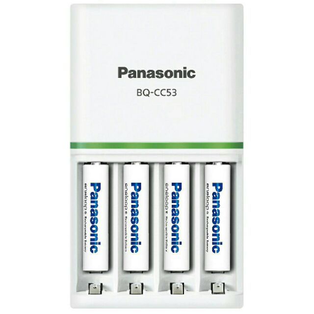 Panasonic eneloop電池 充電組 BQ-CC53+ 3號電池 4入 超划算組合比bq cc17更先進 | 蝦皮購物