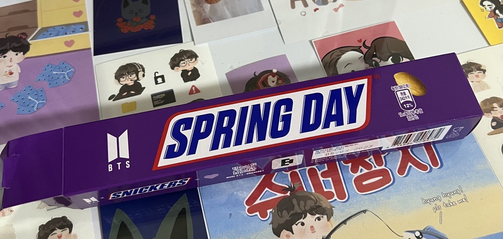 BTS snickers 現貨 巧克力 三條 | 蝦皮購物