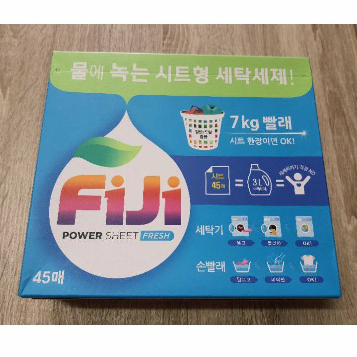 【全新】韓國 LG Fiji 飛漬一紙淨/洗衣紙 (45張) | 蝦皮購物