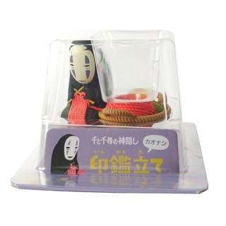 耀您館★日空版ENSKY神隱少女無臉男印鑑立印章座台IKT-05B(PVC樹脂)宮崎駿千と千尋の神隠し公仔收納印章台座 | 蝦皮購物