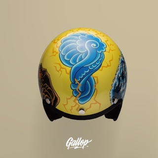 (I LOVE樂多)藝術家Jimmy Tsai x Gallop - 山海觀藝術 3/4半罩安全帽 黃昏款 | 蝦皮購物