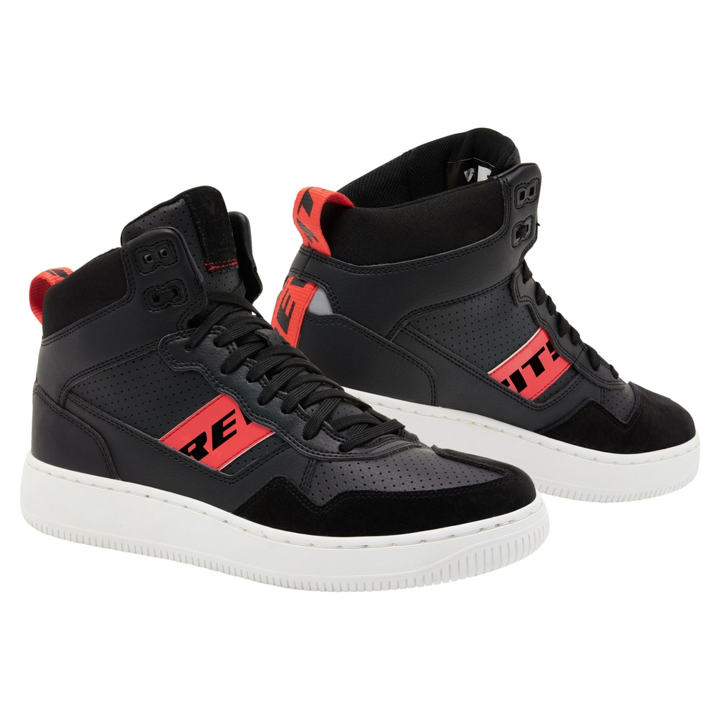 【德國Louis】REVIT 摩托車騎士車靴 黑螢光紅配色街頭休閒運動風格重機短筒鞋子低筒都會通勤機車鞋編號219764 | 蝦皮購物