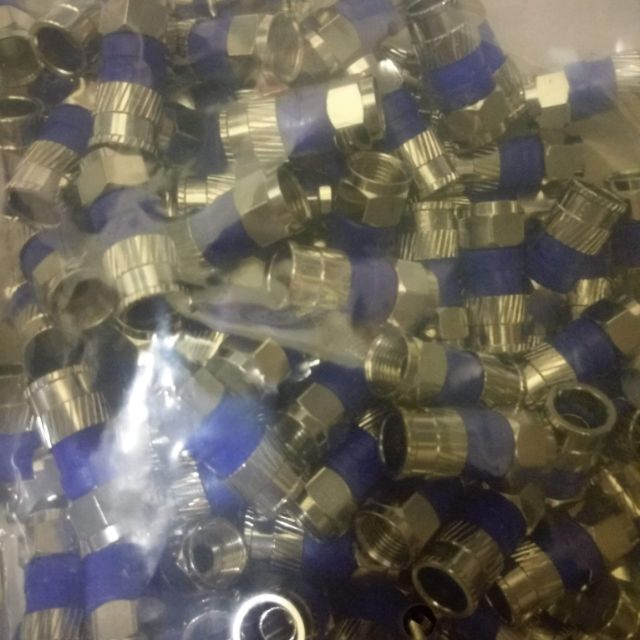 5C頭，5C2V電視線接頭，第四台專用，壓縮式接頭，台製5C半線好塞好施做，下單12小時內快速出貨。 | 蝦皮購物