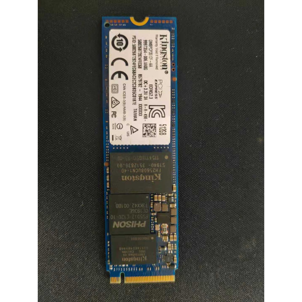 【Kingston 金士頓】 SSD 512GB 0M8PCP3512F-AA(拆封新品) | 蝦皮購物